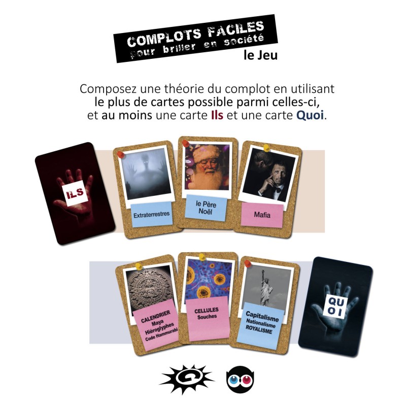 COMPLOTS FACILES POUR BRILLER EN SOCIETE LE JEU